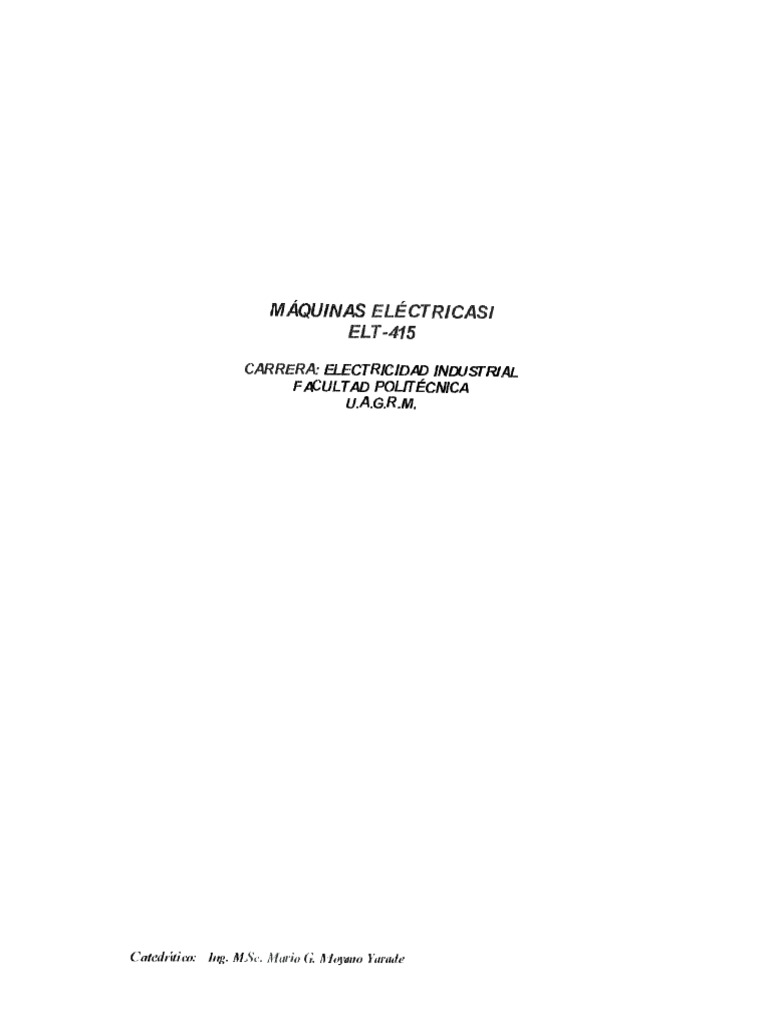 Elt 415 | PDF | Transformador | Corriente eléctrica