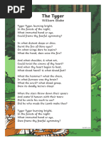 The Tyger by William Blake - Poetry Foundation | PDF | Art