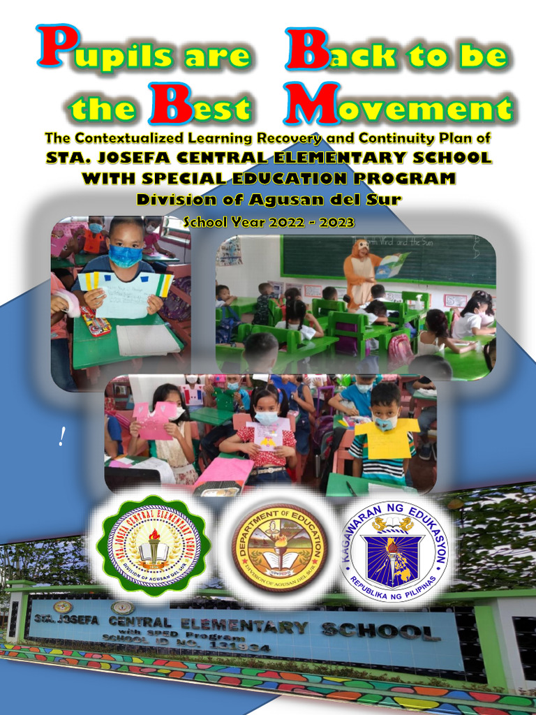School Learning Recovery and Continuity Plan Sta. Josefa CES | PDF ...