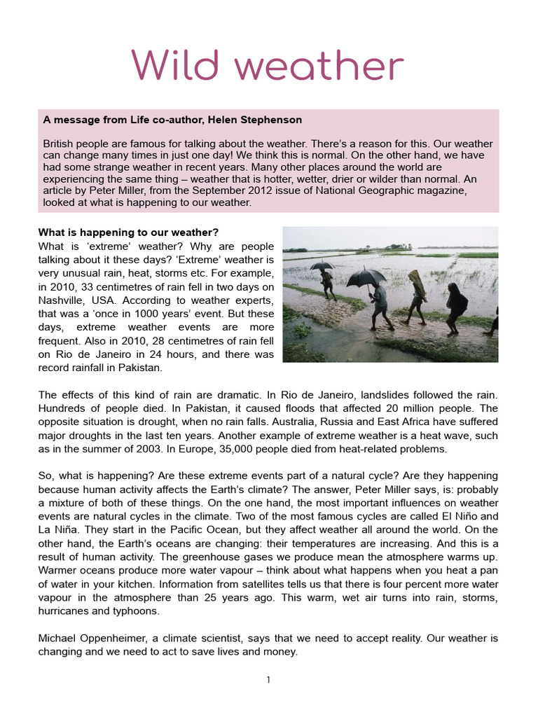 Wild Weather | PDF | Tropical Cyclones | Rain