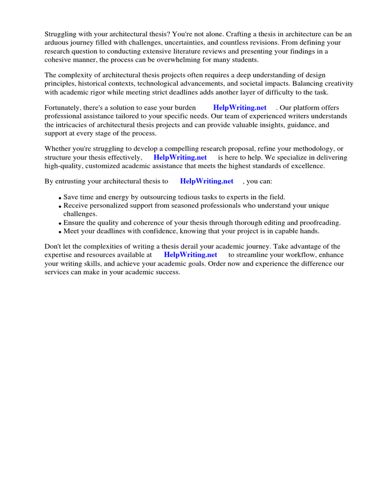 Architectural Thesis Forums | PDF | Thesis | Expert