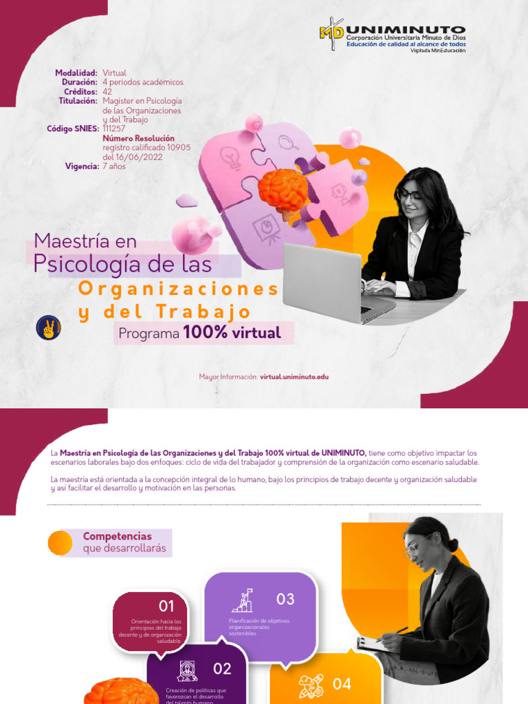 Maestria en Psicologia de Las Organizaciones y Del Trabajo 01-08-23 | PDF | Psicología ...