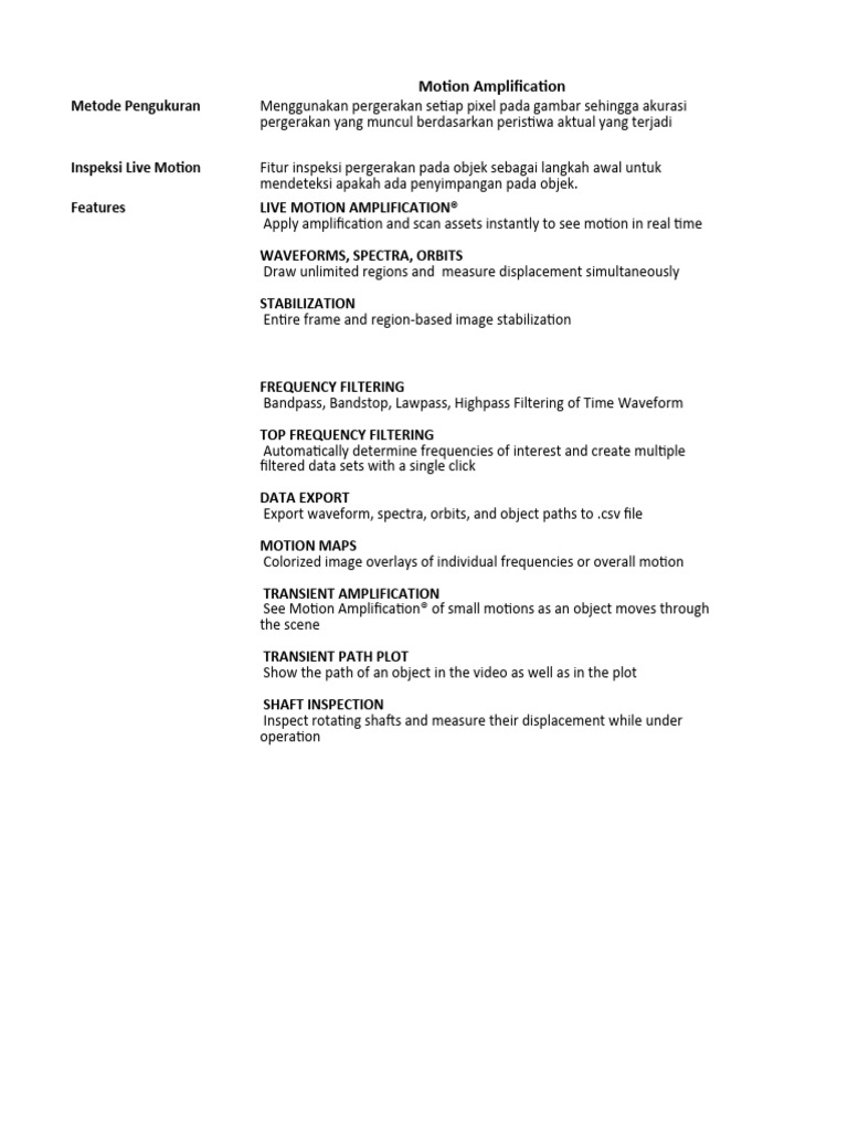 Komparasi IRIS M Motion Amplification | PDF | Frame Rate | Video