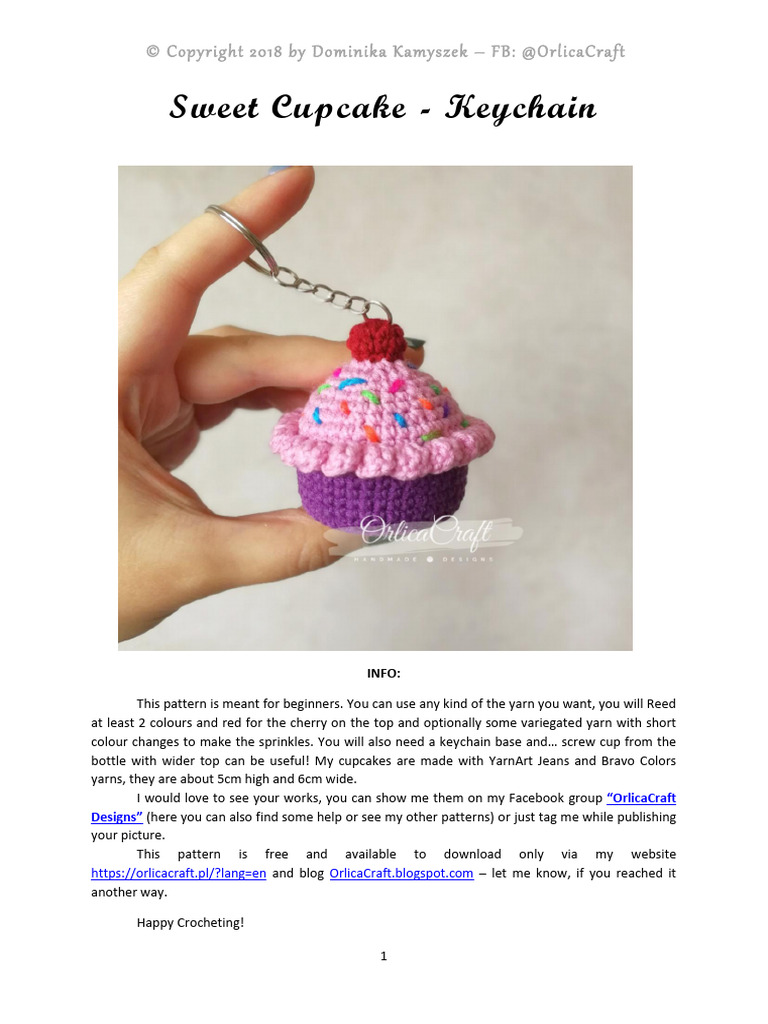 Sweet Cupcake | PDF | Yarn | Crochet