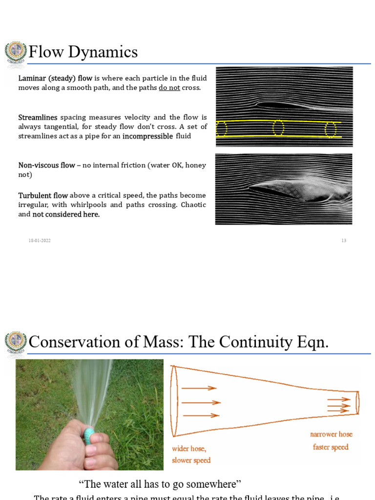 Unit-3, Lecture 2 | PDF | Fluid Dynamics | Physics