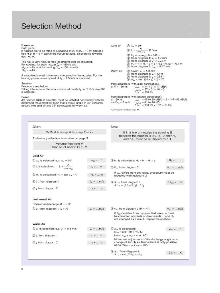 Jet Nozzle Calculation | PDF