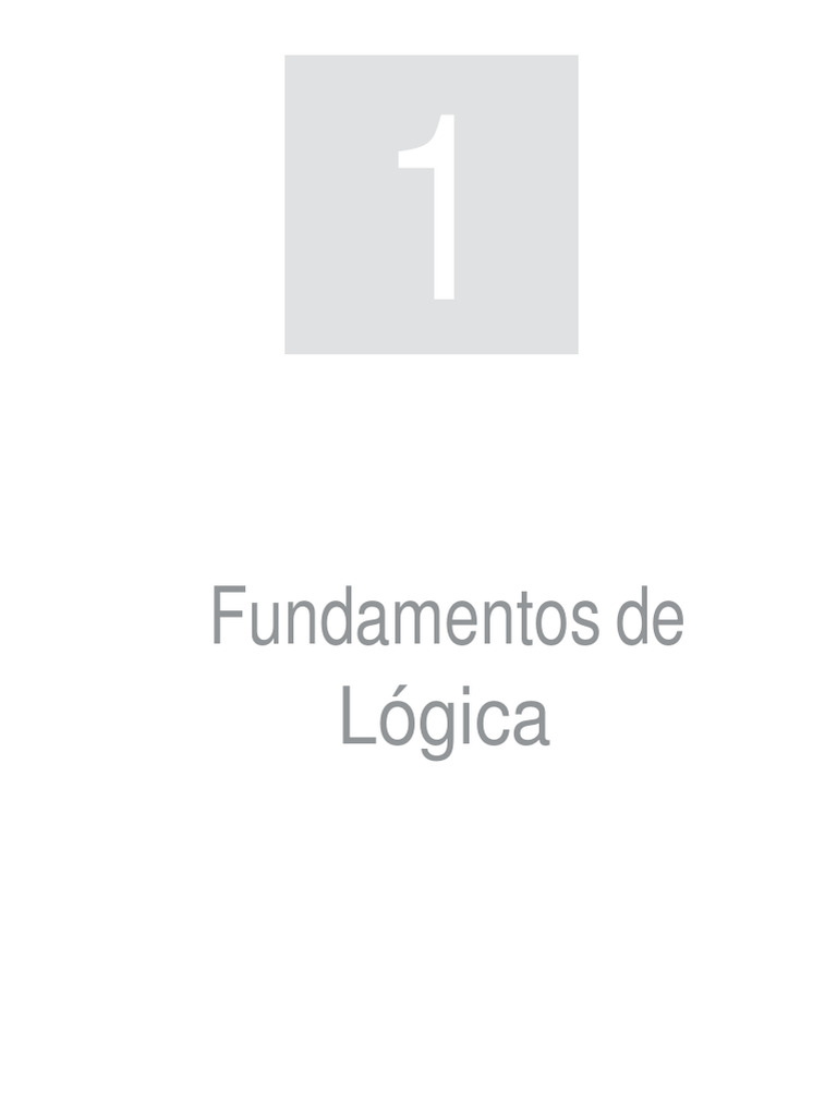 Fundamentos Da Logicas Aula 01 | PDF | Lógica | Lógica matemática