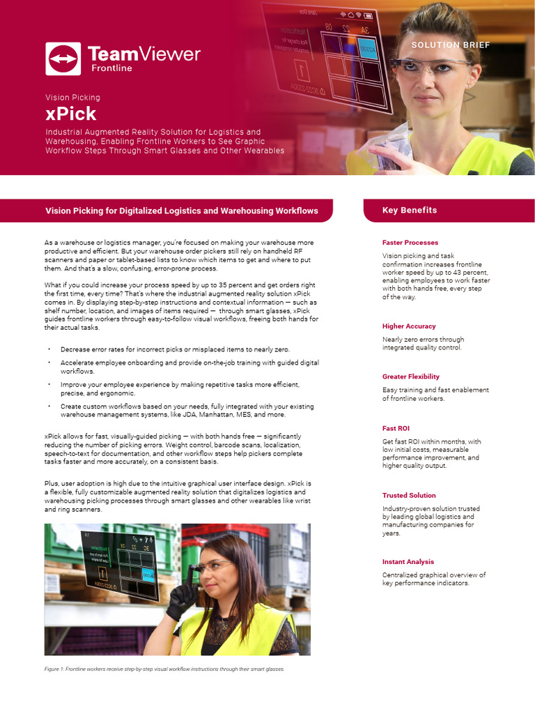 TeamViewer Frontline Xpick Solution Brief - EN US | PDF | Warehouse ...