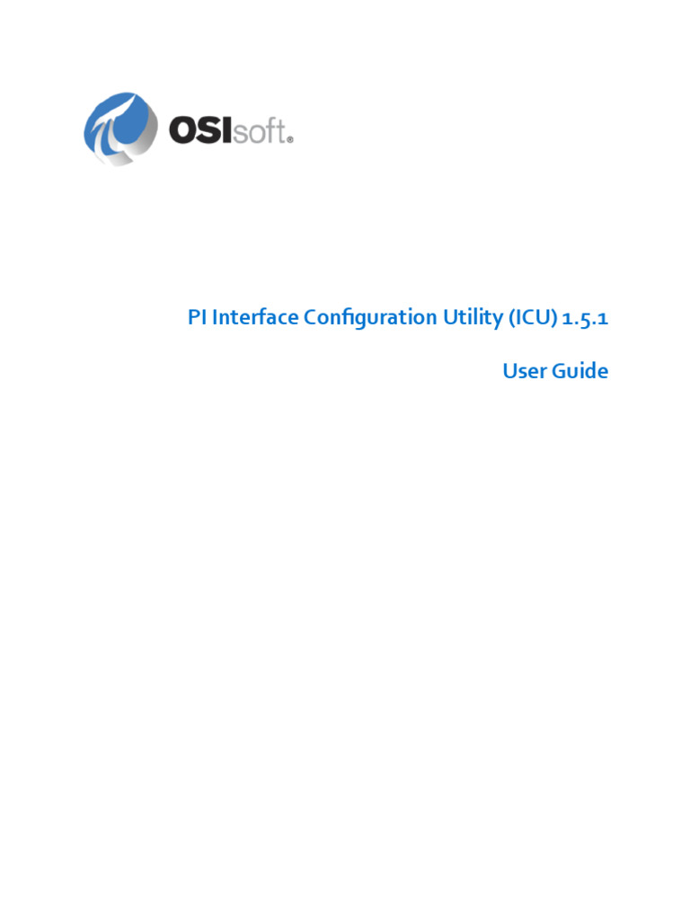PI Interface Configuration Utility (PI ICU) 1.5.1 User Guide | PDF ...