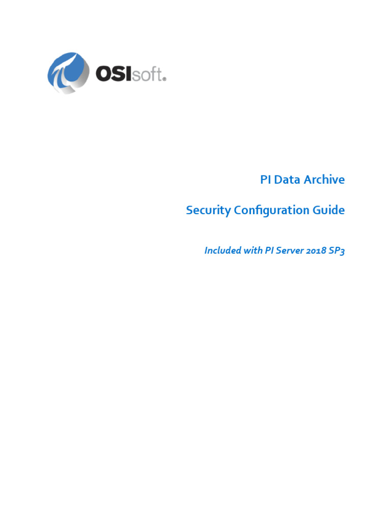 PI Data Archive Security Guide SP3 | PDF | Microsoft Windows | User ...