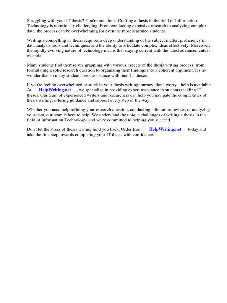 It Thesis Title Sample | PDF | Thesis