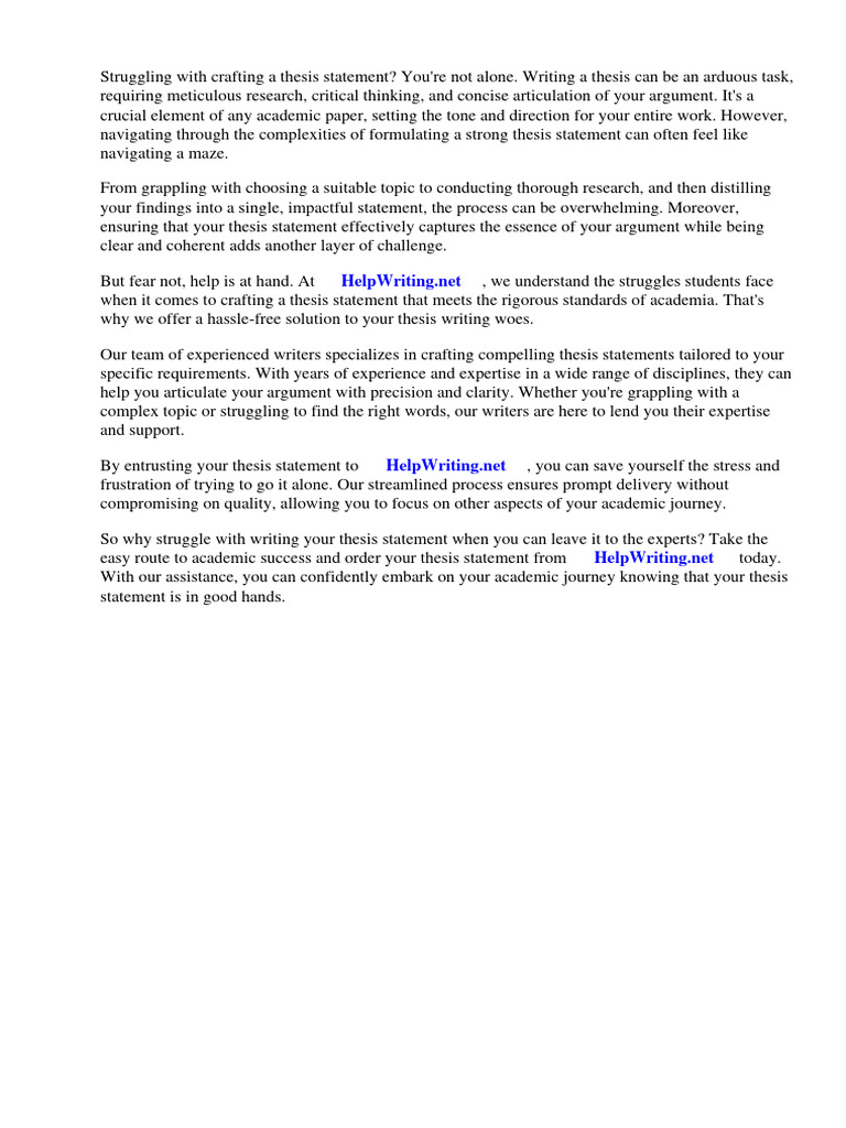 Easy Steps Writing Thesis Statement | PDF | Career & Growth