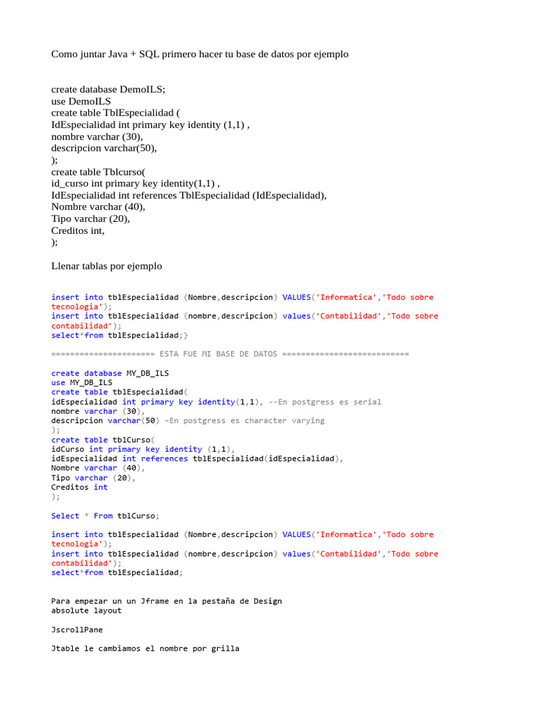 Avance Computacion | PDF | SQL | Diseño de software