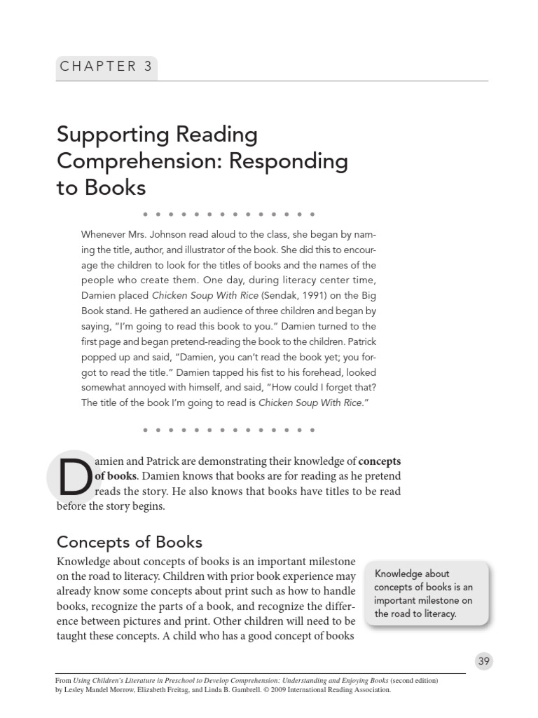 Teaching Book Concepts to Preschoolers | PDF | Reading Comprehension ...