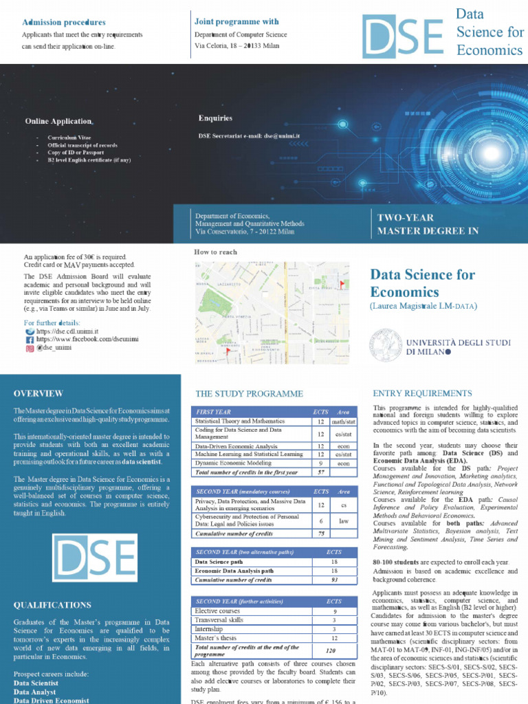 DSE Leaflet 22-23 Final - 0 | Download Free PDF | Master's Degree | Science