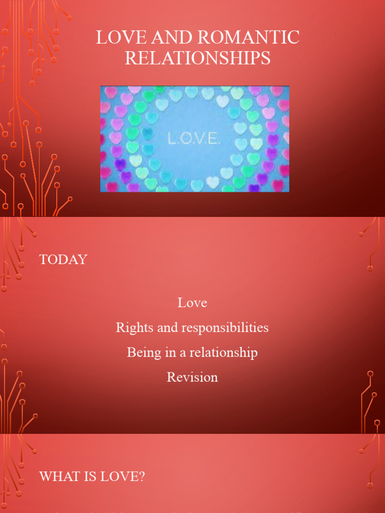 Love and Romantic Relationships | PDF | Love | Romance (Love)