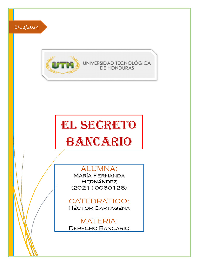 Secreto Bancario | PDF | Secreto bancario | Bancos