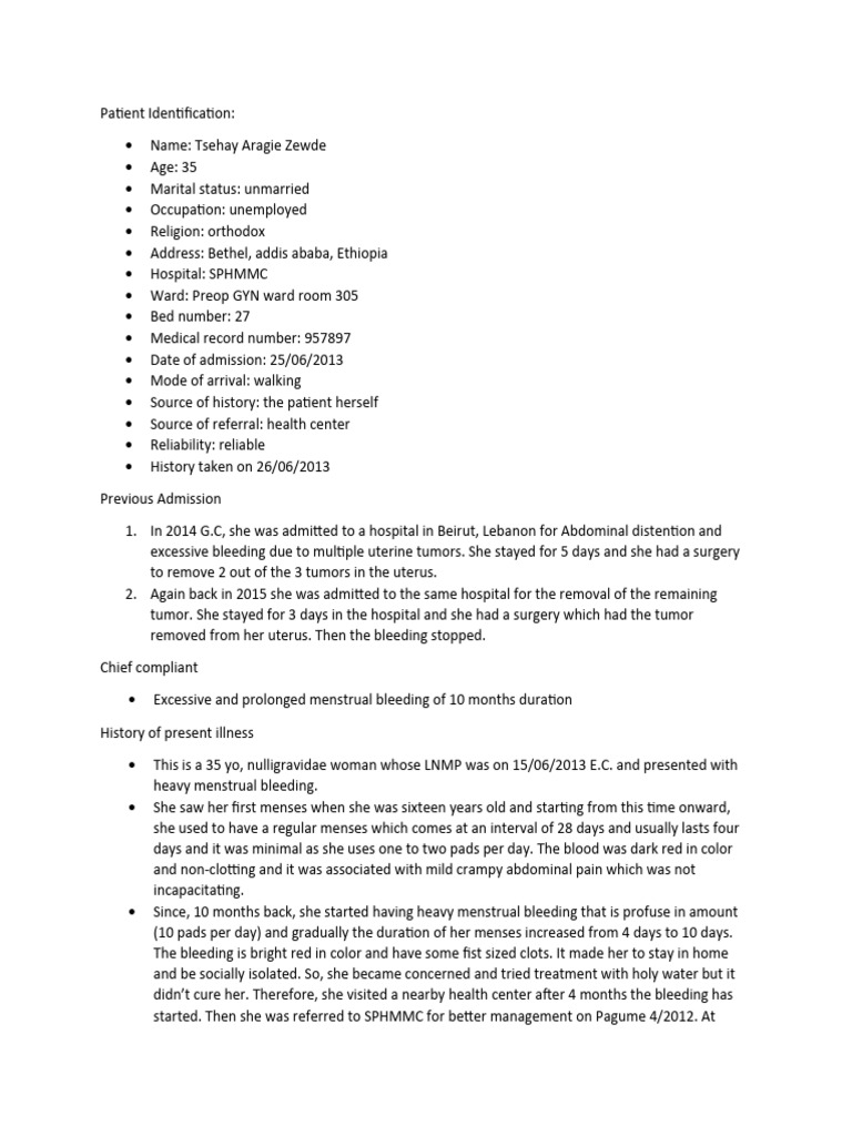 Case Report | Download Free PDF | Uterus | Ovarian Cancer