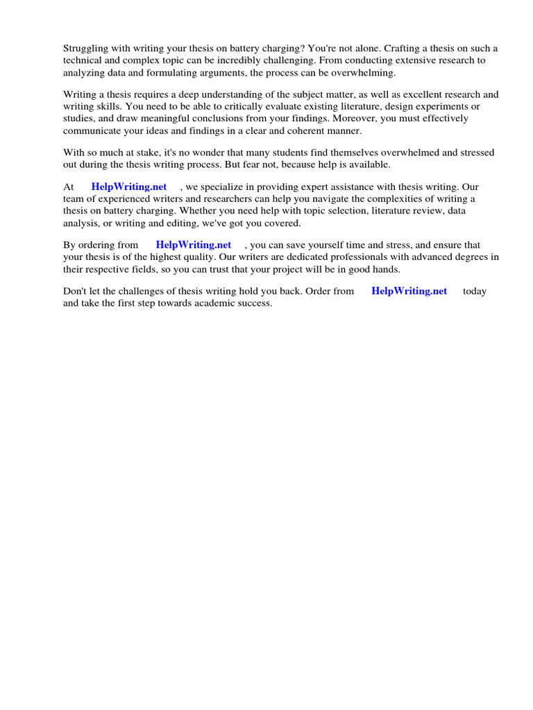 Thesis On Battery Charging | PDF | Lithium Ion Battery | Electrochemistry