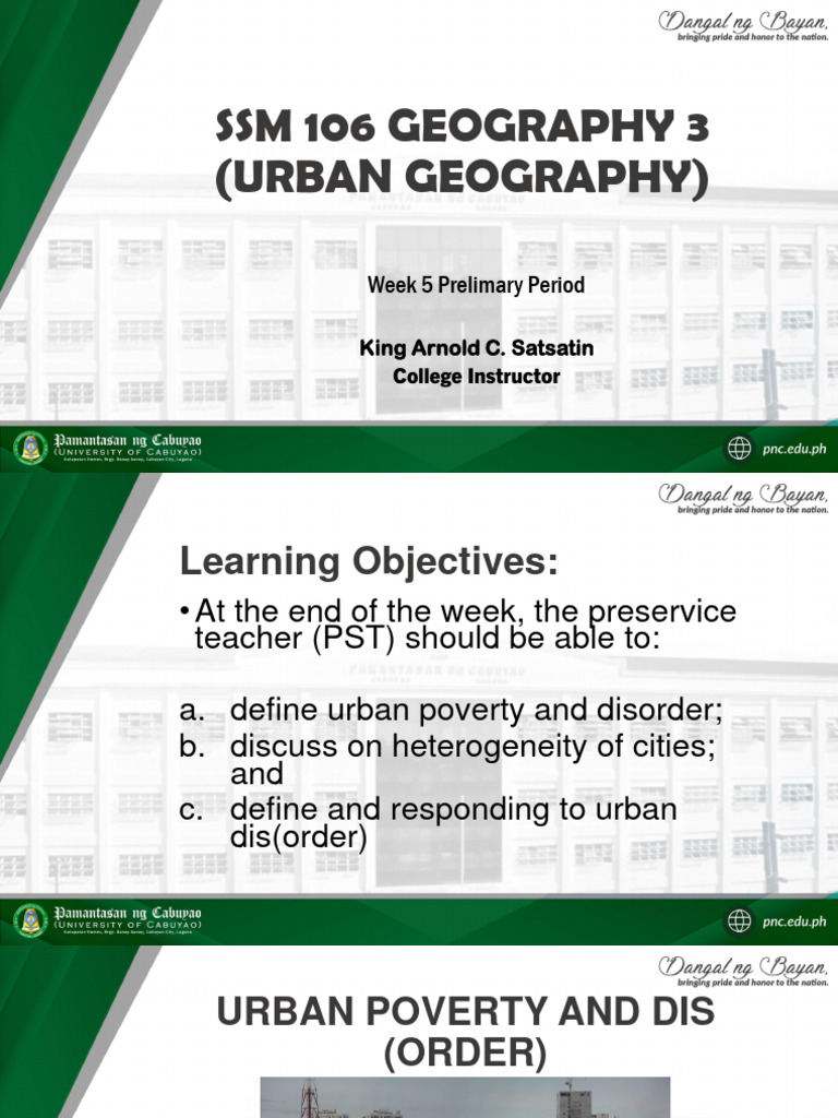 SSM 106 Lesson 3 | PDF | Poverty | Poverty & Homelessness