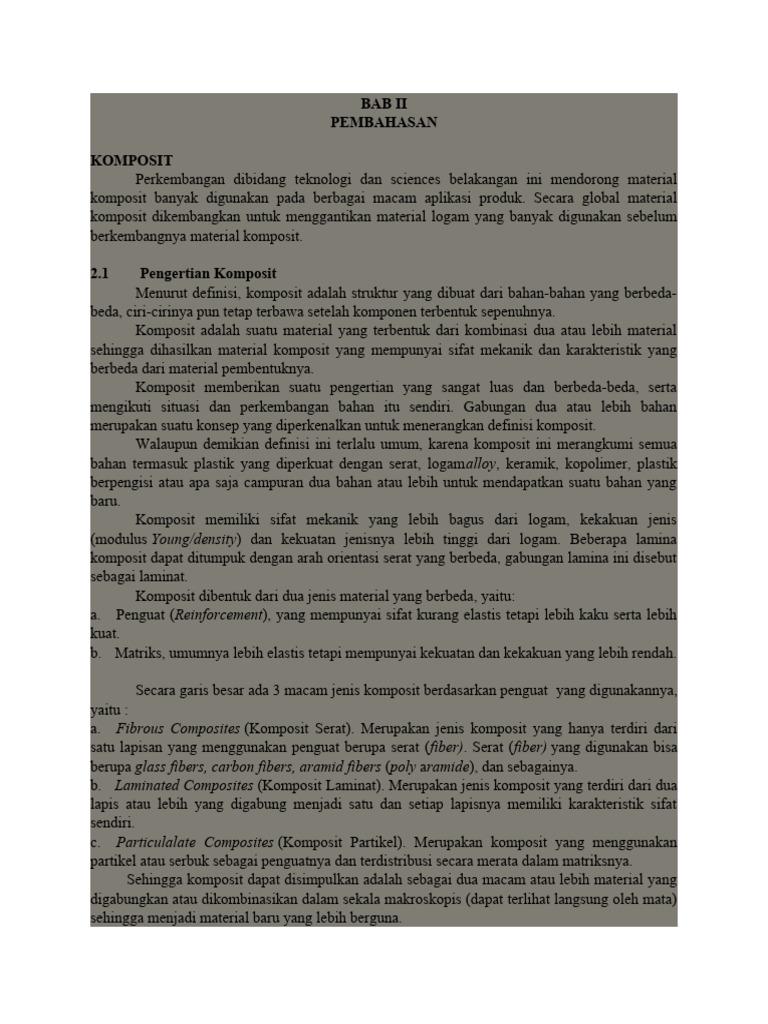 Materi Komposit | PDF