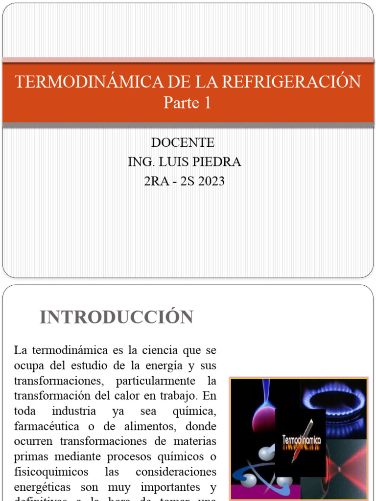 Introducción A La Termodinámica | PDF | Termodinámica | Sistema