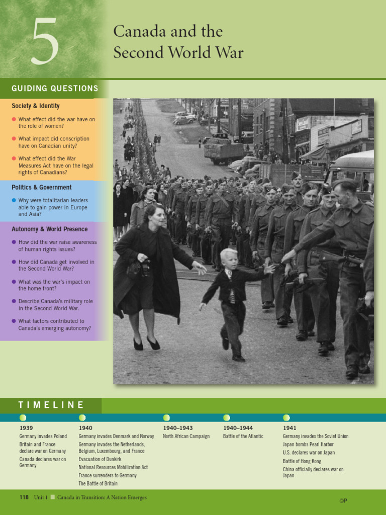 Chapter 5 Canada and The Second World War 1dfnh2g | PDF | Nazi Germany ...