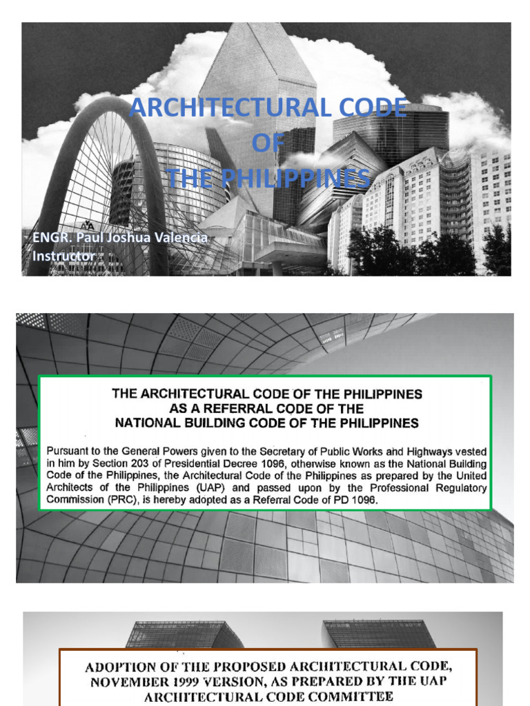 Topic 2 - Architectural Code of The Philippines | PDF