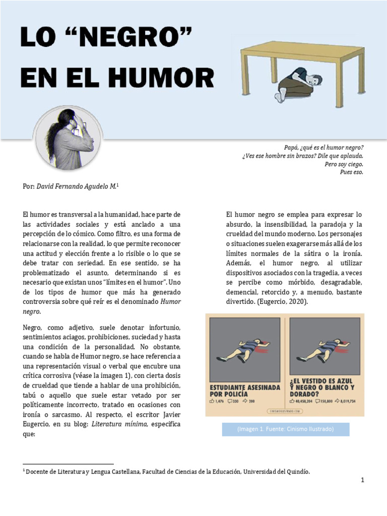 Entendiendo el Humor Negro | PDF | Humor