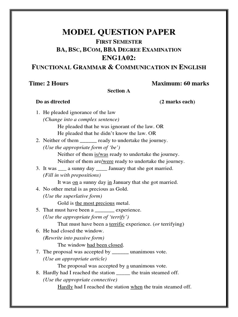 Functional Grammar Model Paper | PDF | Human Communication | Linguistics