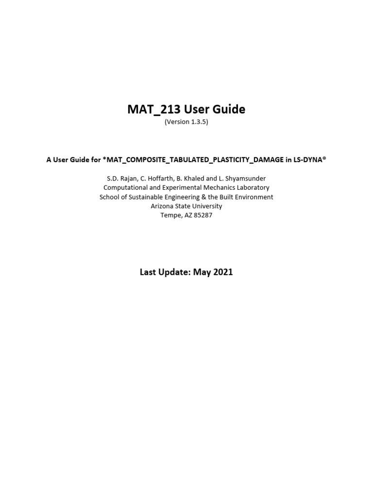 MAT - 213 User Guide May 2021 | PDF