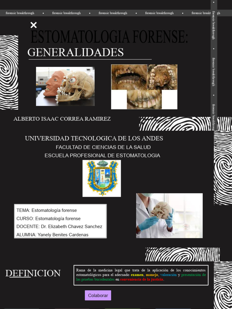 Estomatologia Forense | PDF | Odontología | Dentadura postiza