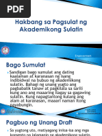 Akademikong Sulatin - Layunin, Gamit, Katangian, at Anyo | PDF