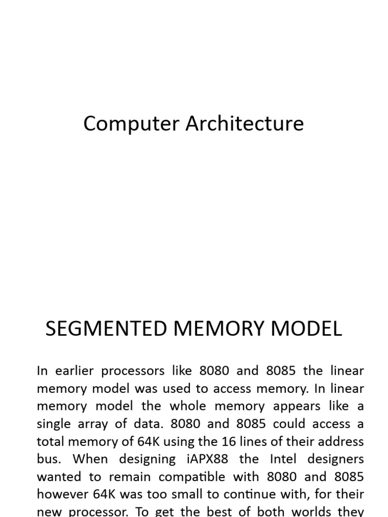 Lec 3 Segmrnted Memory | PDF | Software Engineering | Central Processing Unit