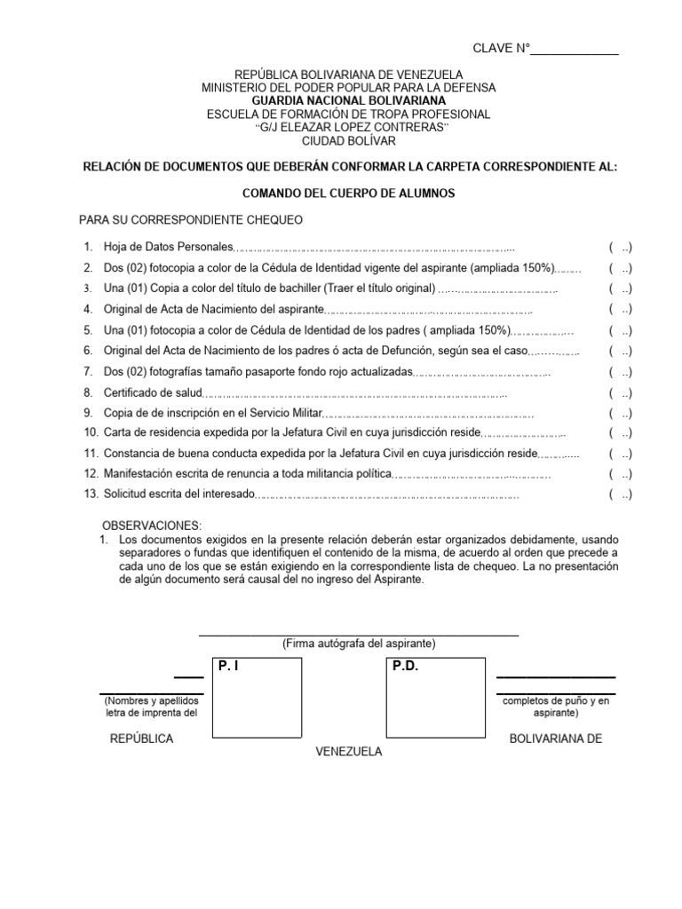 Indices de Los Requisitos | PDF | Certificado de nacimiento | Gobierno