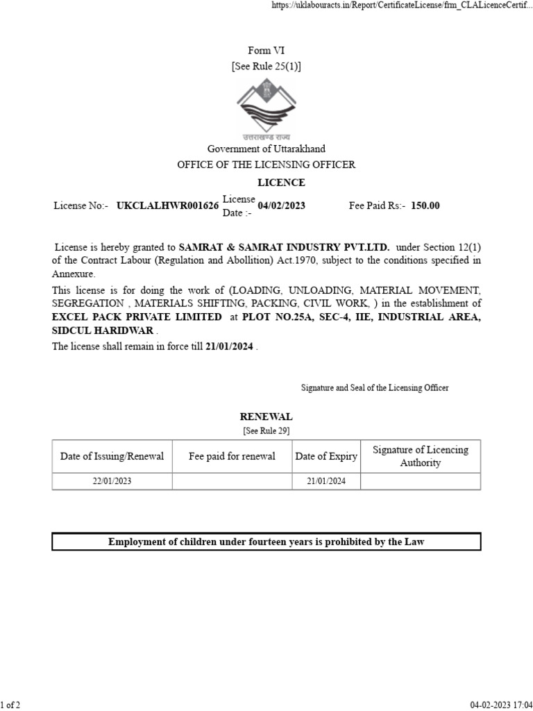 Excel Pack Licence | PDF | Employment | License