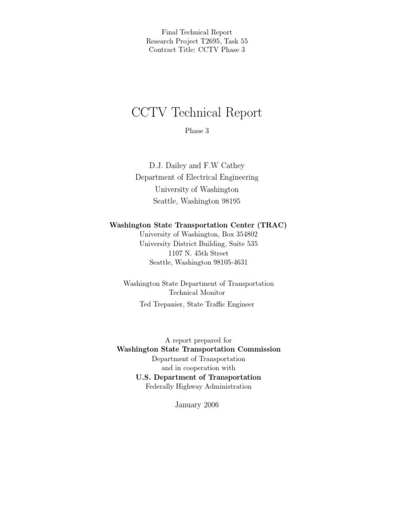 CCTV Report | PDF | 2 D Computer Graphics | Closed Circuit Television