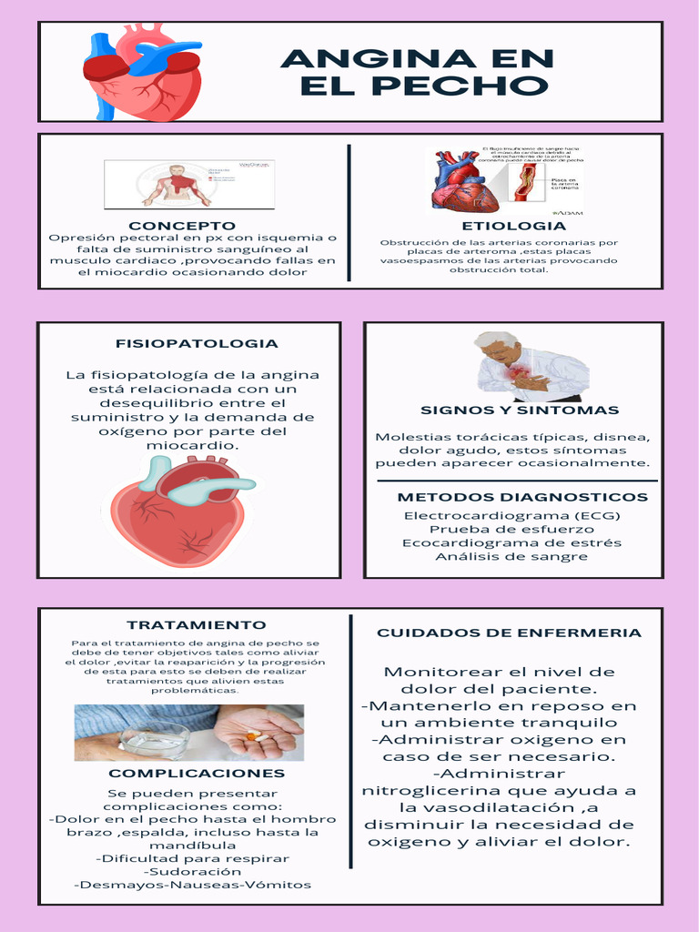 Angina de Pecho: Síntomas y Tratamiento | PDF | Medicina | Epidemiología
