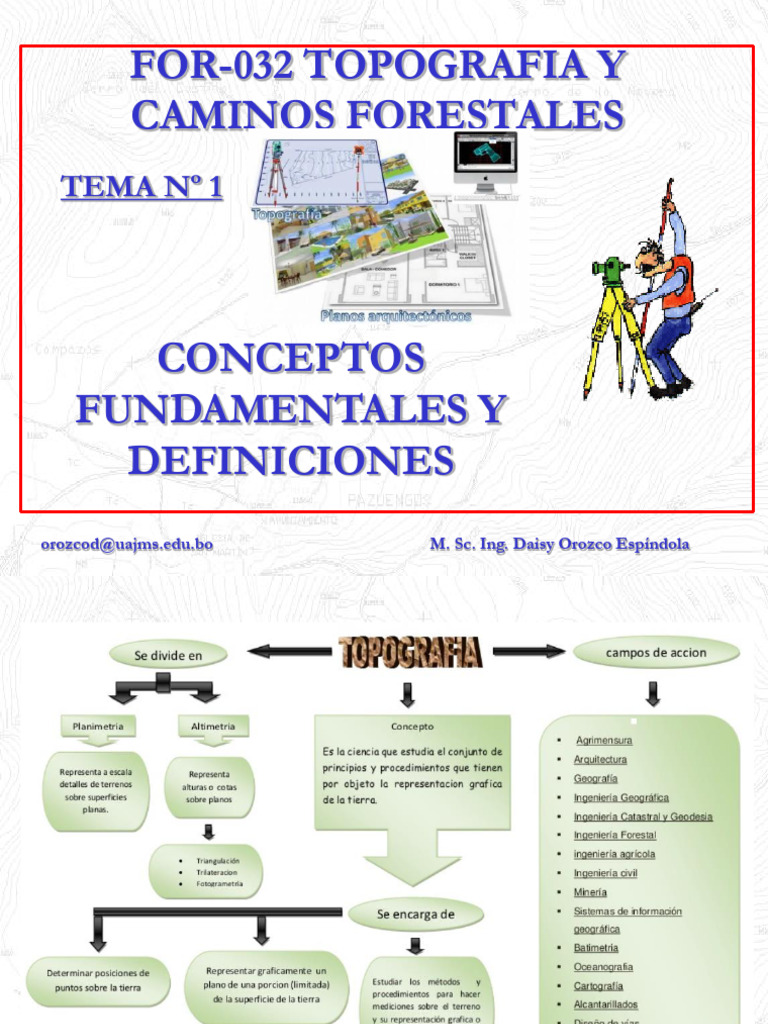 Topografia y C.F. Tema #1 Conceptos Fundamentales | PDF