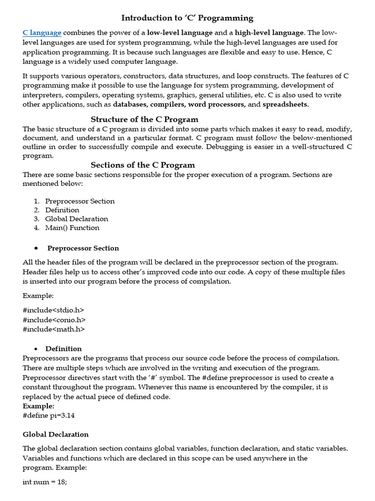 C Program | PDF | Computer Program | Programming