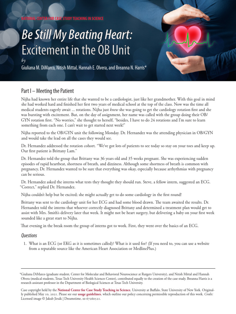Excitement in The OB Unit: Be Still My Beating Heart | PDF ...