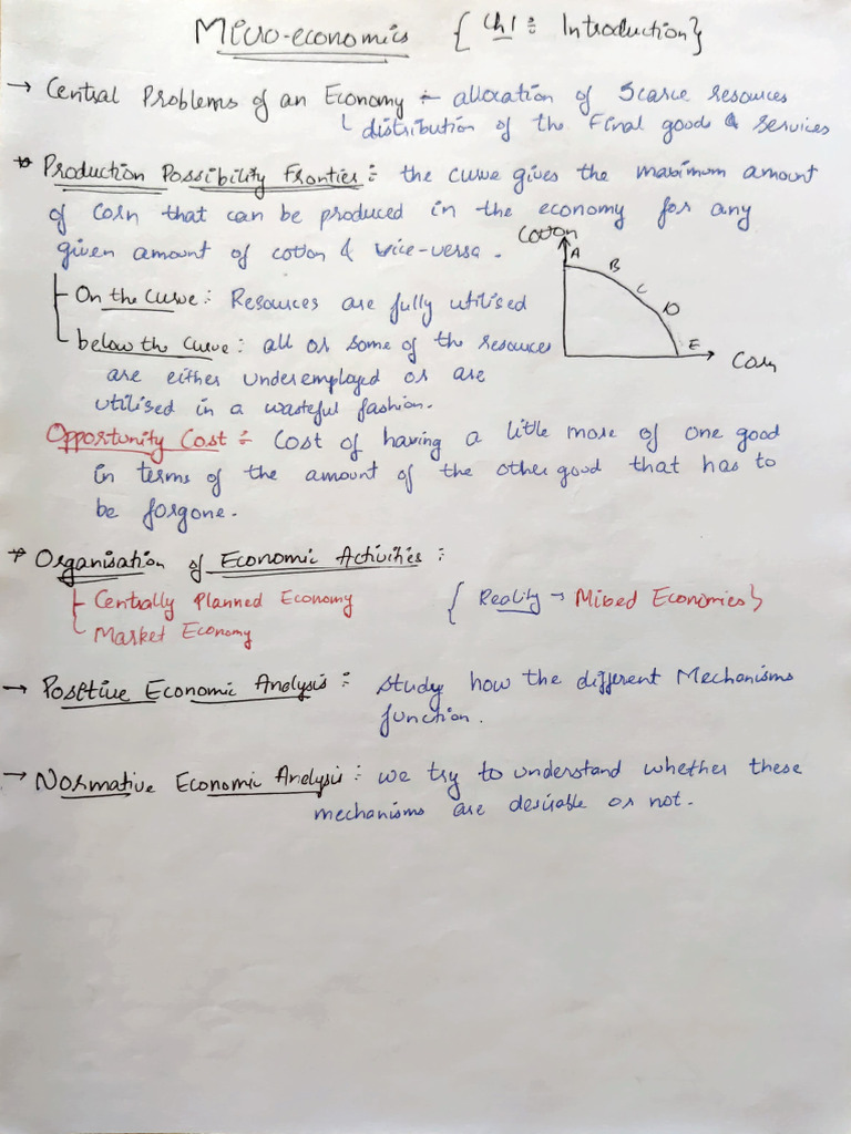 Microeconomics Notes | PDF