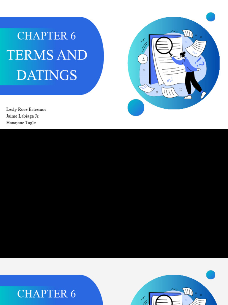 Chapter 6 Terms and Datings | PDF | Invoice | Economies