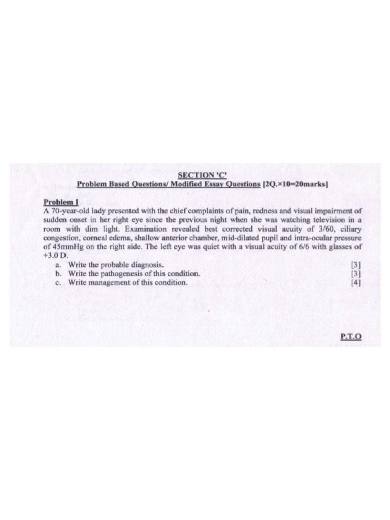 Ophthalmology PBQ PDF | PDF