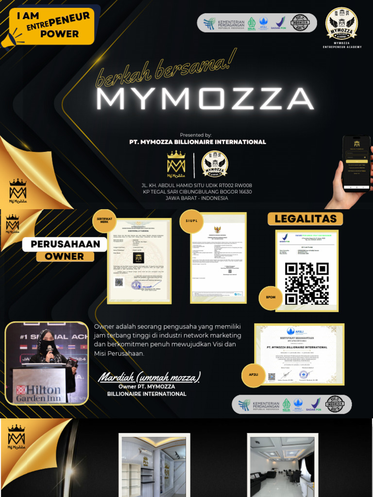 Peluang Bisnis MyMozza 2024 | PDF