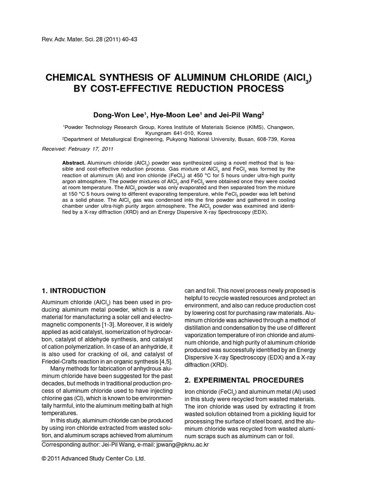 10 Paper | PDF | Aluminium | X Ray Crystallography