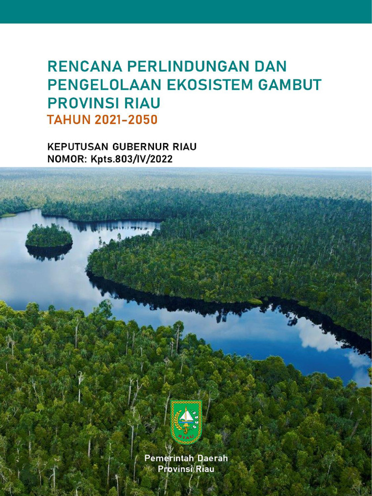 Full Rppeg Provinsi Riau Tahun 2021-2050 - SK Gubri 803 Tahun 2022 Revisi 5 Juli 2022 | PDF