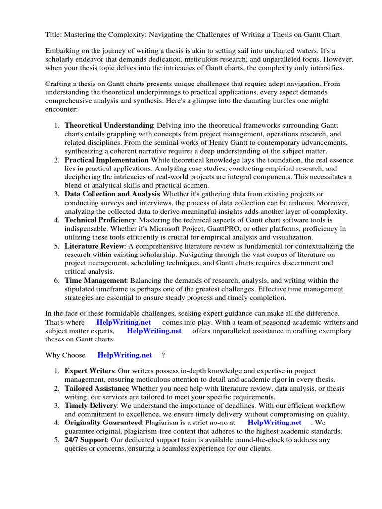 Gantt Chart Thesis | PDF | Thesis | Project Management