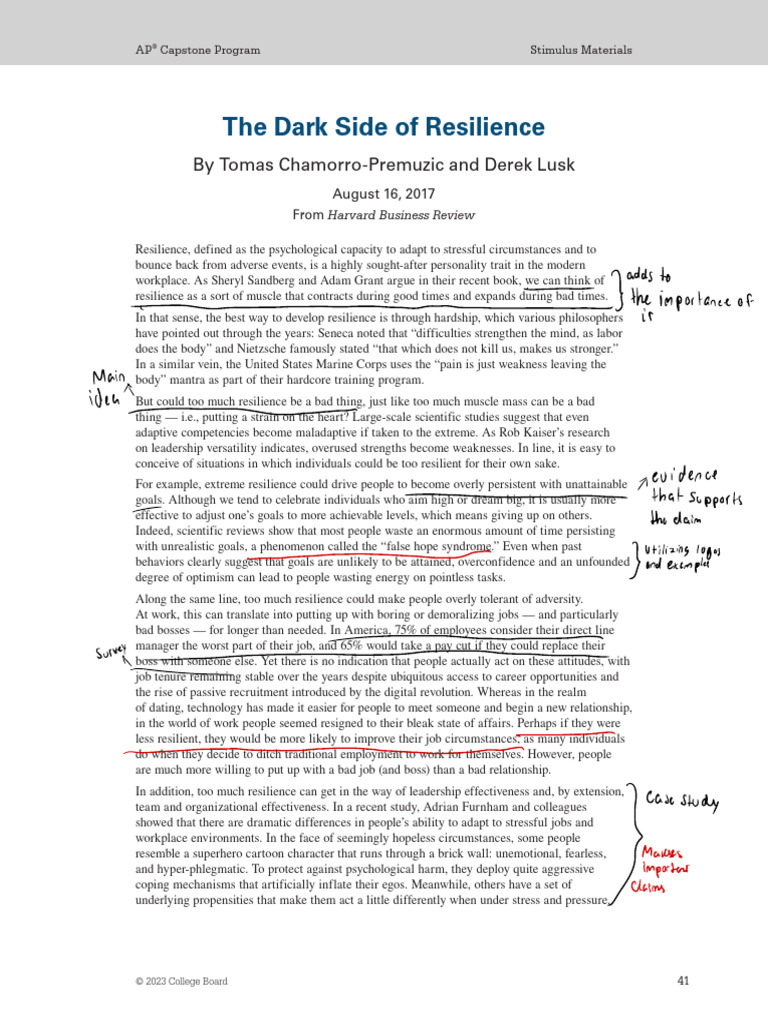 #5 - Dark Side of Resilience | PDF | Psychological Resilience | Leadership