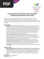 CPET Interpretation Cheat Sheet | PDF | Heart Rate | Clinical Medicine